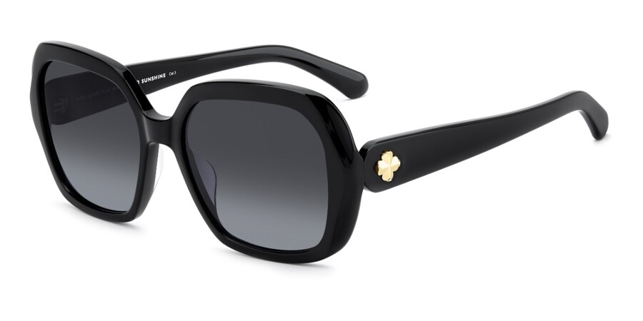 Kate Spade Norina 2/G/S Asian Fit 807/9O Square Black Sunglasses ...