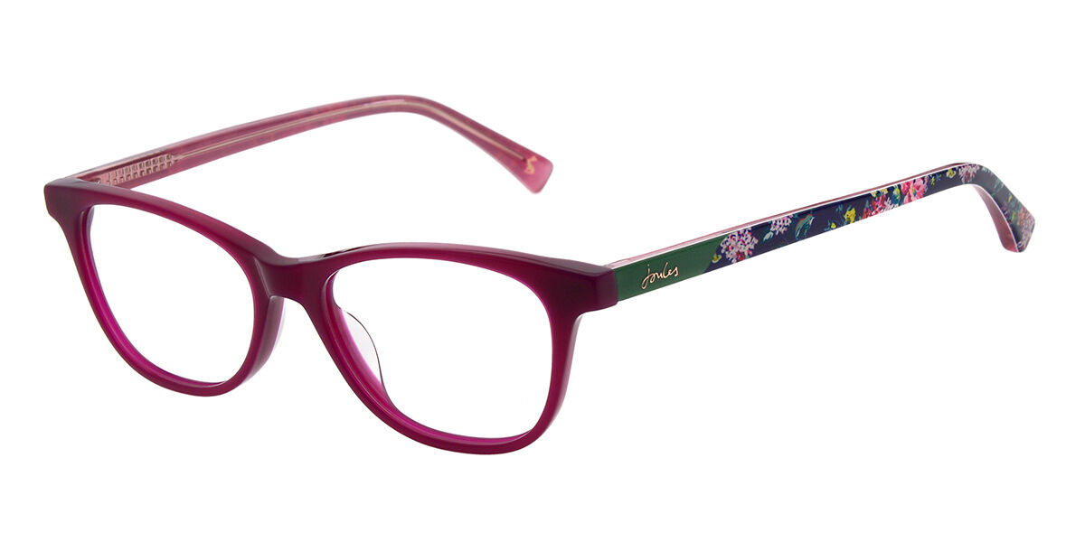 Joules ESTHER JO3067 203 Square Shiny Milky Mulberry Red Eyeglasses ...